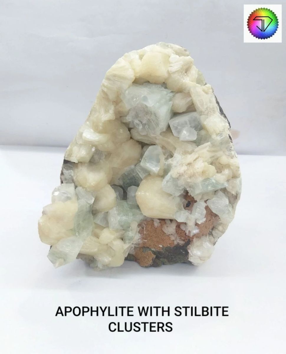 Apophylite with Stilbite Cluster